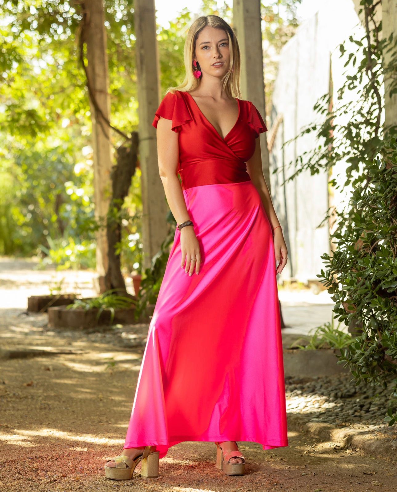 Vestido Ana Duo Rojo – Ay de Mi