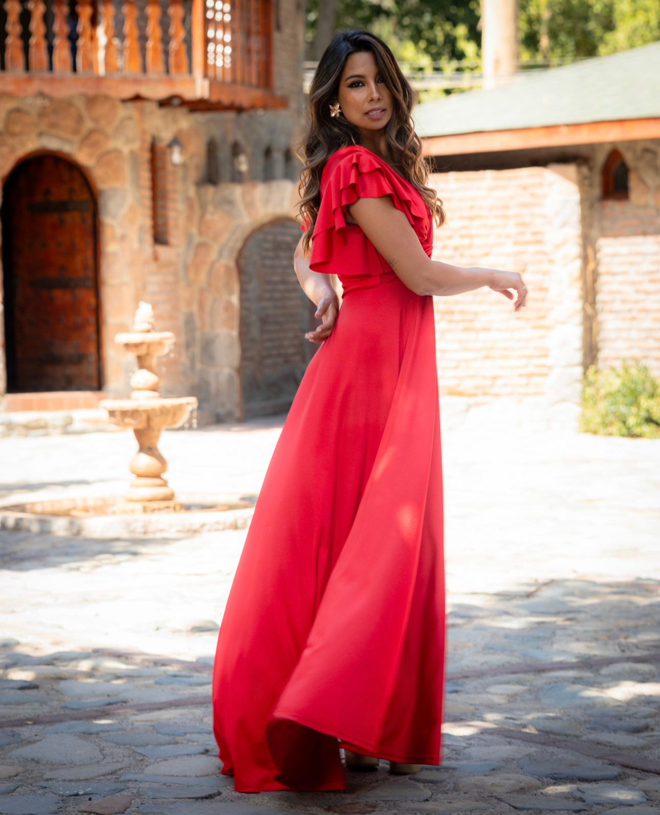 Vestido María José Rojo – Ay de Mi
